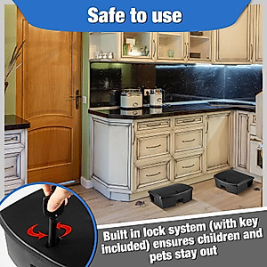 Qualirey 8 Pcs Large Rat Bait Station Traps with Key Outdoor Mice Bait Station 10.24 x 9.45 x 3.94 Safe Indoor Control Rat Trap Tamper Proof Cage House Heavy Duty Mouse Bait Box, Bait Not Included