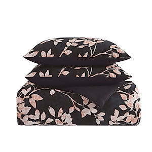 Vince Camuto Amaya Floral Set, King, Blue/Pink Duvet