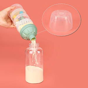 Accmor Baby Milk Powder Formula Dispenser, 4 Layers Stackable Formula Container for Travel, Non-Spill Snacks Formula Storage Container On The Go, BPA Free