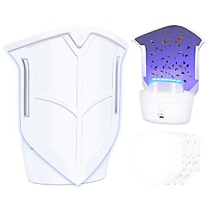 Upgraded Fly Traps Indoor for Home,Flying Insect Trap for Mosquito,Fruit Flies,Moth,Gnat,2-in-1 Rechargeable Fly Catcher with USB Charging Bug Light Trap Indoor with 6 Refills,Indoor Outdoor Camp Use