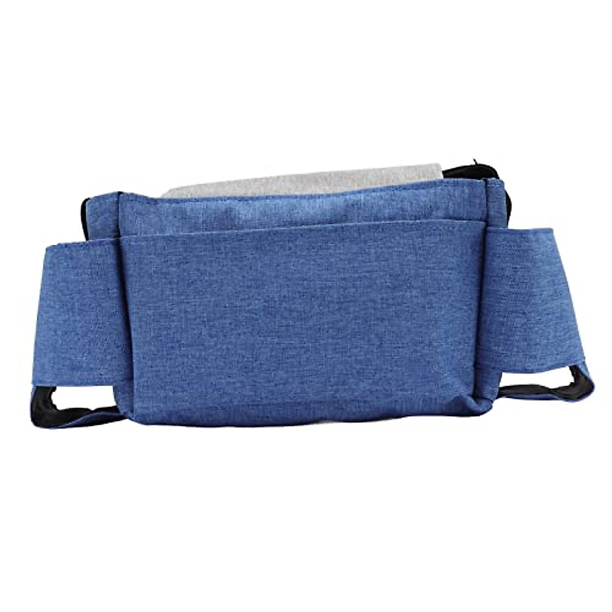 Baby Stroller Bag, Baby Stroller Accessories Bag Reusable Oxford Cloth Stylish Portable Large Capacity for All Strollers(Blue Gray)