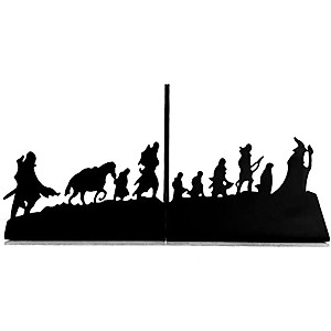 Home Decor Bookends for Heavy Books- Book Ends to Hold Books in Office- Book Organizer for Kids Room- Bookends for Shelves- Black Home Decor Accents