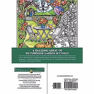 Creative Haven Country Gardens Coloring Book (Adult Coloring Books: In The Country)