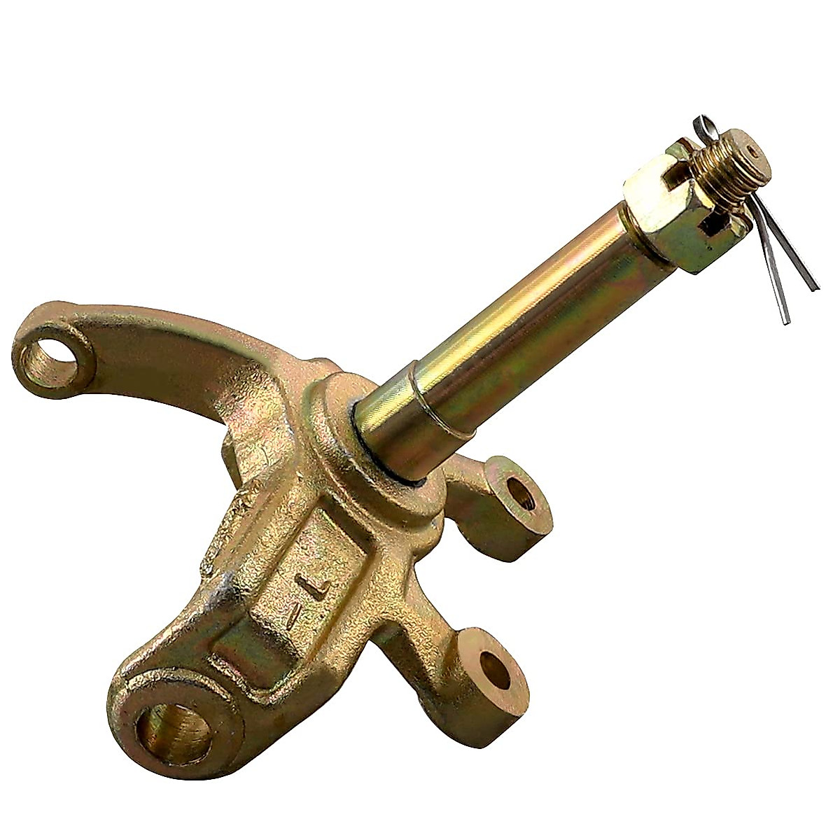 WPHMOTO Front Disc Brake Wheel Rim Hub with Steering Knuckle Kit for 110cc 125cc Quad Dirt Bike ATV Go Kart Buggy 4 Wheeler