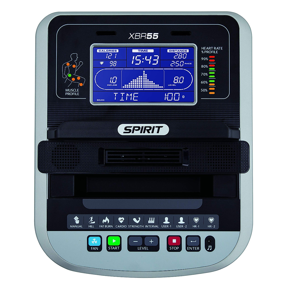 Spirit Fitness XBR55 Recumbent Bike