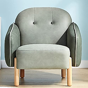 SJYDQ Nordic Creative and Comfortable/Environmentally Friendly Solid Wood Foot Living Room Reading Sofa