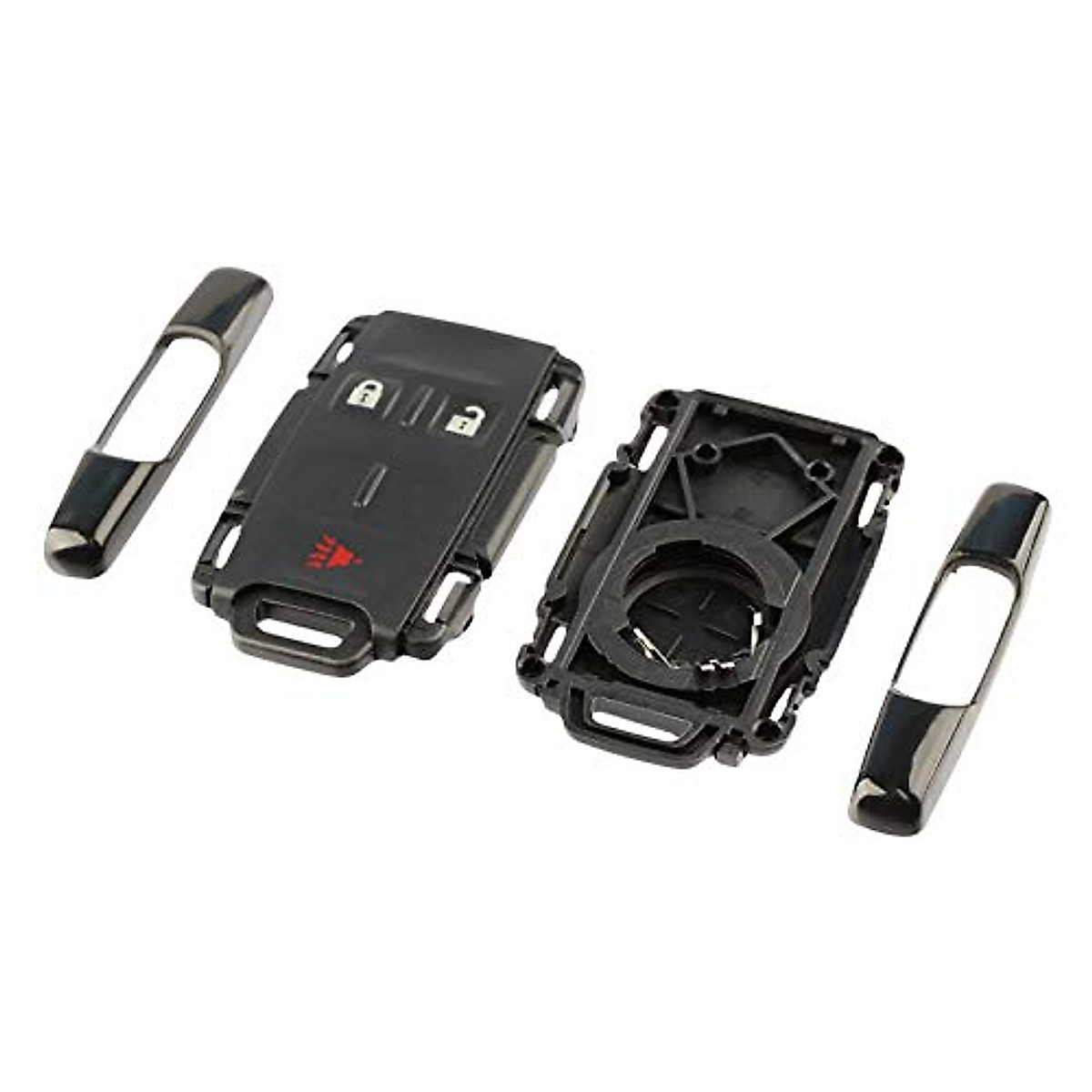 Key Fob Keyless Entry Remote Shell Case & Pad fits Chevy Silverado Colorado/GMC Sierra Canyon 2014 2015 2016 2017 (M3N-32337100)