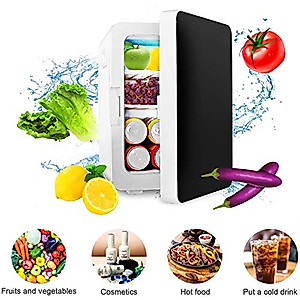 Nictemaw Mini Fridge, 20L Mini Refrigerator Large Capacity Compact Cooler and Warmer with Temperature Control, Single Door Mini Fridge Freezer for Cars, Road Trips, Homes, Offices & Dorms