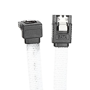Cables SSD, Cable Elbow 500MB/S Solid State Drive Dual‑Channel SAS Replacement for 3.0 6Gbps for Solid‑State Disk for SPE(White (Elbow))