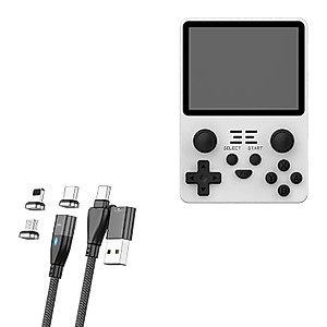 BoxWave Cable Compatible with CredevZone RGB20S (3.5 in) - MagnetoSnap PD AllCharge Cable (100W), Magnet PD 100W Charging Cable USB Type-C Micro USB for CredevZone RGB20S (3.5 in) - Jet Black