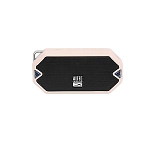 Altec Lansing - HydraMini Wireless Bluetooth Speaker, IP67 Waterproof USB C Rechargeable Battery with 6 Hours Playtime, Compact, Shockproof, Snowproof, Everything Proof (Petal Pink)