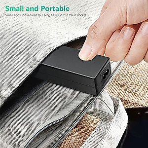 FITE ON AC 100-240V to DC 12V 5A 60W Power Supply Adapter Cable Cord Charger Replacement for Neewer 660 960 LED Video Light 12V 5A 60W Ring Light