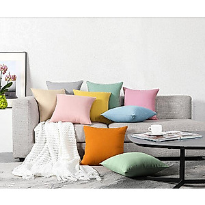 Meneng Solid Cotton Fabric Bundle: 50pcs Pack 10x10 Inch Percut Squares Assorted Washable Quliting Fabrics Bundles for Patchwork Sewing DIY Handmade Crafts