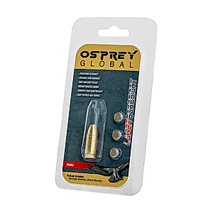Osprey Global 9MM-BS Laser Boresight for 9mm Ammo Firearms. Red Laser (Class IIIA : Power <5mW : Wavelength 635-655nm)