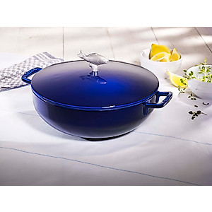 Staub Cast Iron 5-qt Bouillabaisse Pot - Dark Blue, Made in France