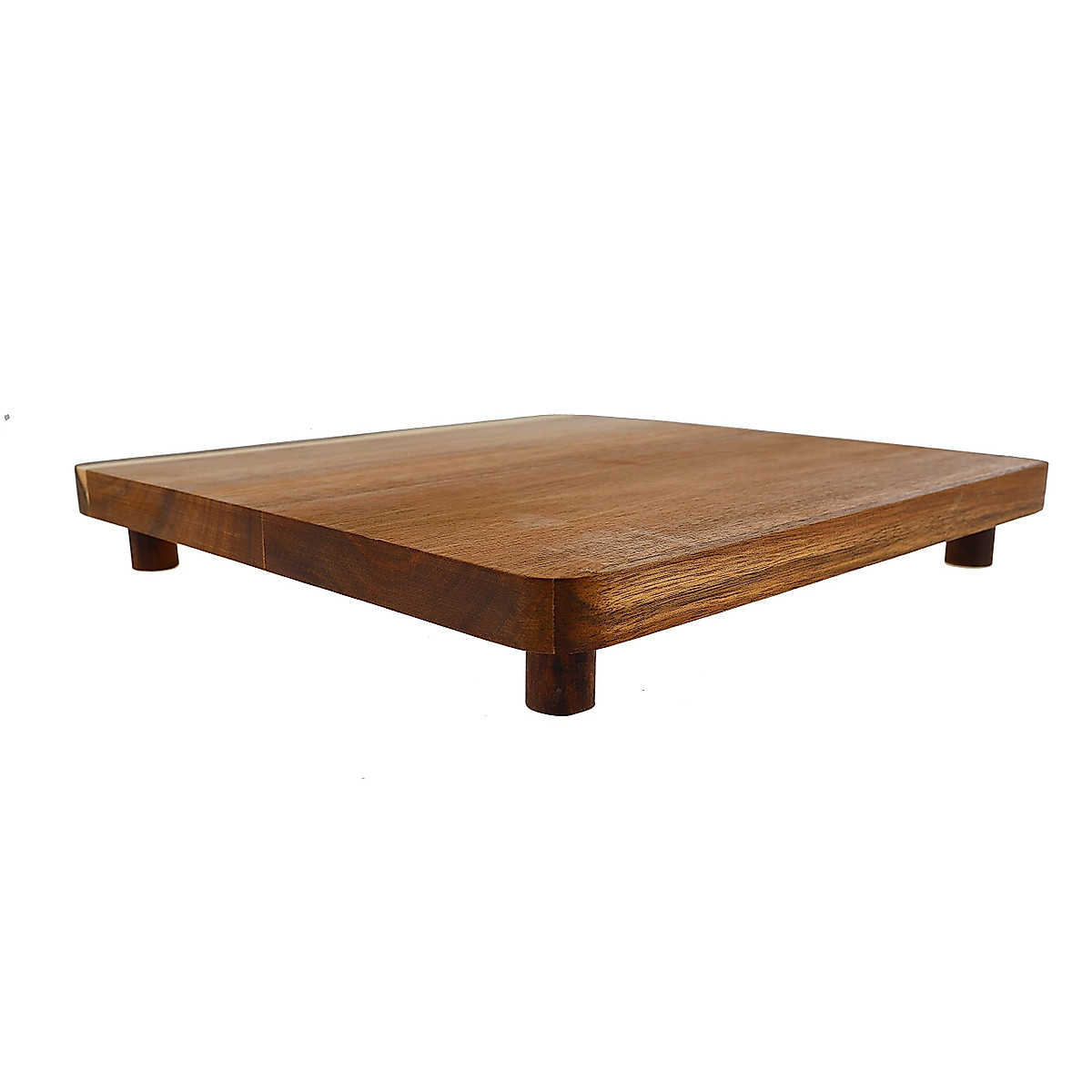 soldbbq Grill Griddle Cutting Board With 4 Legs for Blackstone, Acacia Wood Cutting Board for Camp Chef and More Grill Griddle, 11.8" L x 11.8" W