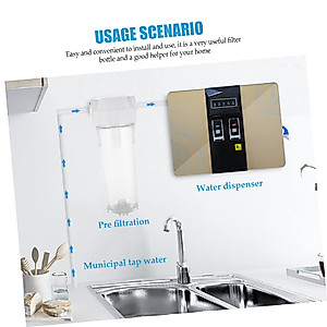 DOITOOL Filter Bottle Sediment Bottle 10 Inch Filtering Bottle Filtering Bottle for Home Explosion Purifier Plastic Strainer Purifier Bottle Filter Faucet The Pet