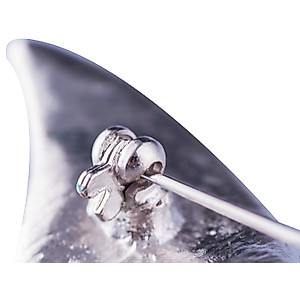 Alilang Empress Monarch Winged Butterfly Swarovski Crystal Rhinestones Brooch Pin , Blue