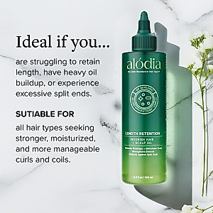 ALODIA Nourish & Grow Hair and Scalp Treatment - Avocado Oil & Rosemary Pre-Shampoo and Hot Oil for All Hair Types - 8 oz