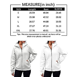 Trendy Queen Womens Zip Up Hoodies Oversized Sweatshirts Fall Outfits Long Sleeve Fleece Sweaters With Pockets Full Zip Winter Jackets Y2k Clothes Teen Girls Fashion
