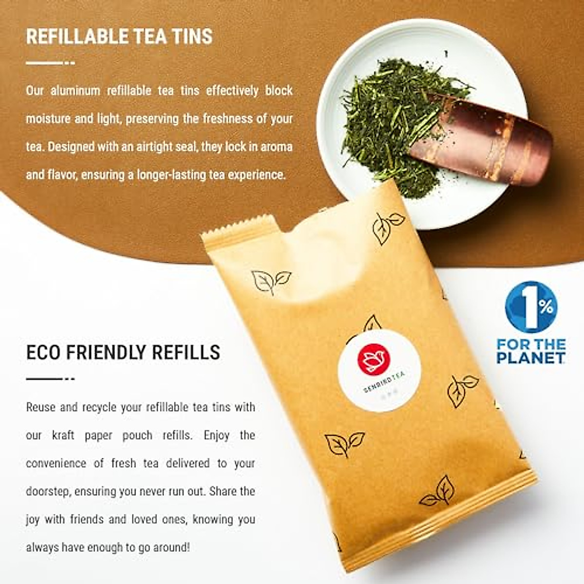 Senbird Organic Sencha - Japanese Green Tea - From Shizuoka, Japan - Loose Leaf Tea In Airtight Tea Tin (3.5oz/100g)