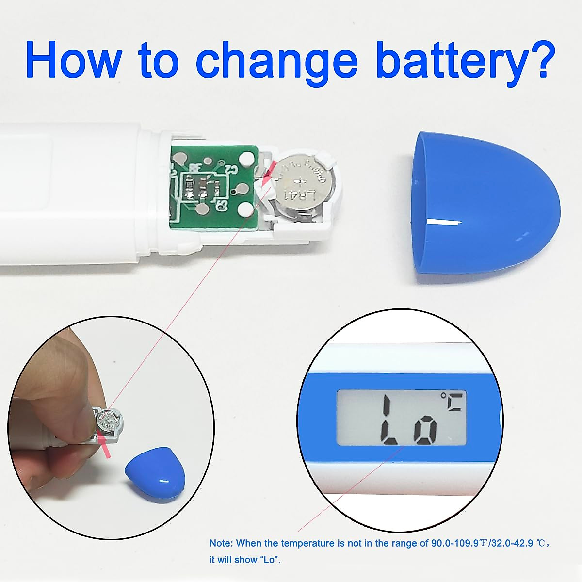 BESTWYA Oral Thermometer, Digital Thermometer for Fever (A, Pack of 4)