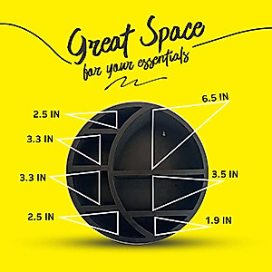 SMART SUPPLIES Crescent Moon Shelf for Crystals Stone, Plants and Art | Rock Display Shelf | Hanging Wooden Shelf for Essential Oils and Decor, Cute Moon Decor for Bedroom