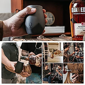 BrüMate NOS'R, Double-Wall Stainless Steel Whiskey Nosing Glass - 7oz (Matte Black)