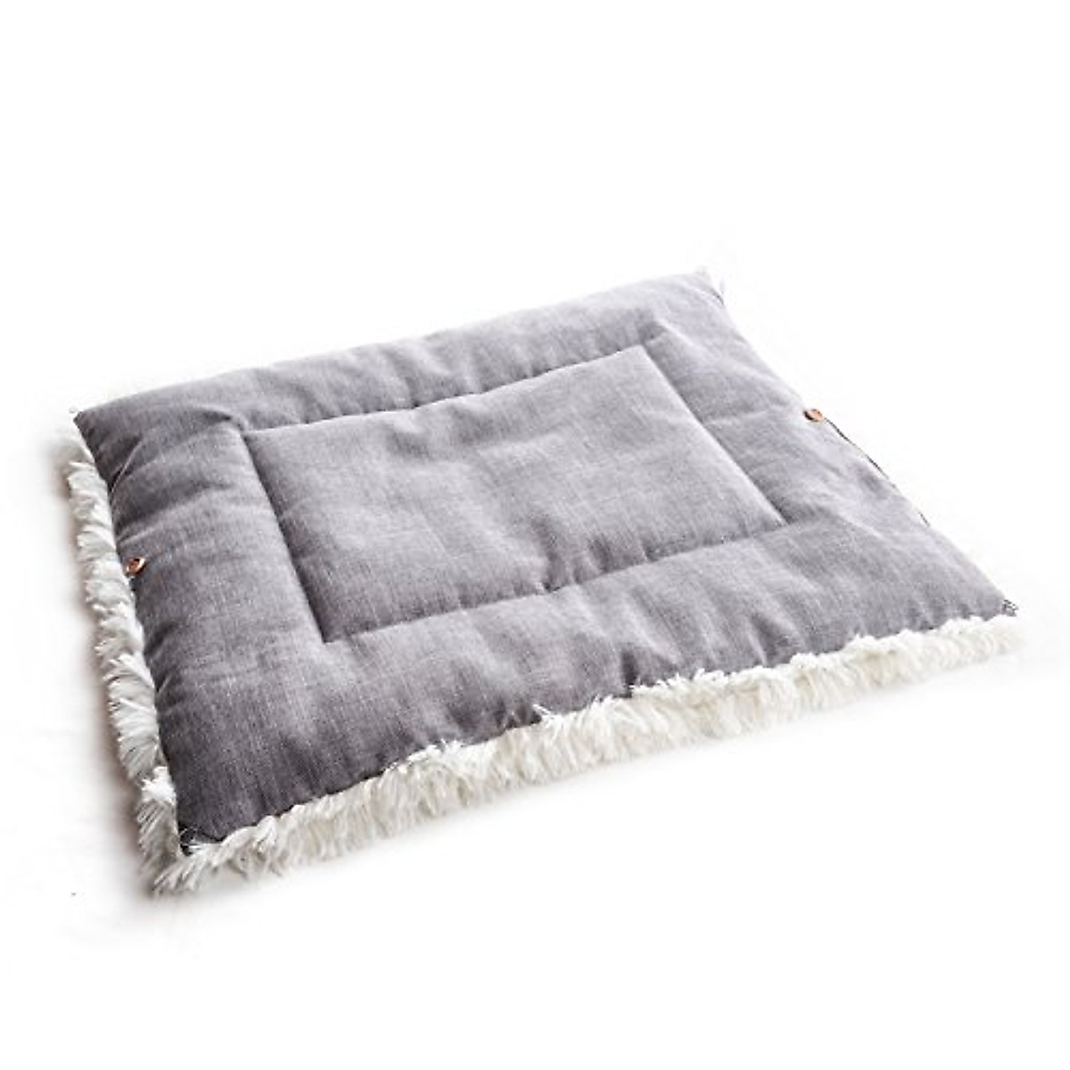 4CLAWS Furry Pet Bed/Mat (Convertible) - White