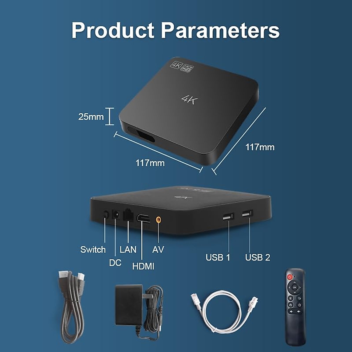 Lunzn HDMI Advertising media player USB video player non-subscription CMS digital menu display 4K multimedia player device