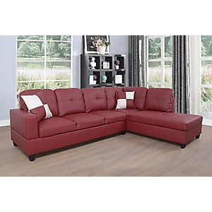 FUOROLA Hugo, Right Facing Sectional, Red