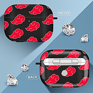 Maxjoy for Airpods Pro 2nd Generation Case, Cartoon Cute Anime Design Series Apple Airpod pro 2 Case Cover for Airports Pro 2 Generation 2022, Wireless AirPods Pro 2 Cases for Men Women, Red Cloud