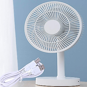 AIYoo USB Desk Fan with 4 Speeds 90° Head Pivot, Fast Air Circulating USB Fan for Better Cooling Quiet Electric Fan/Stroller Fan/Portable Personal Fan for Desktop Office Car Outdoor Travel Camping Fan