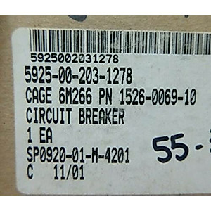 Eaton Aerospace 1526-000-10 10 AMP Circuit Breaker GC885C10, 5925-00-203-1278