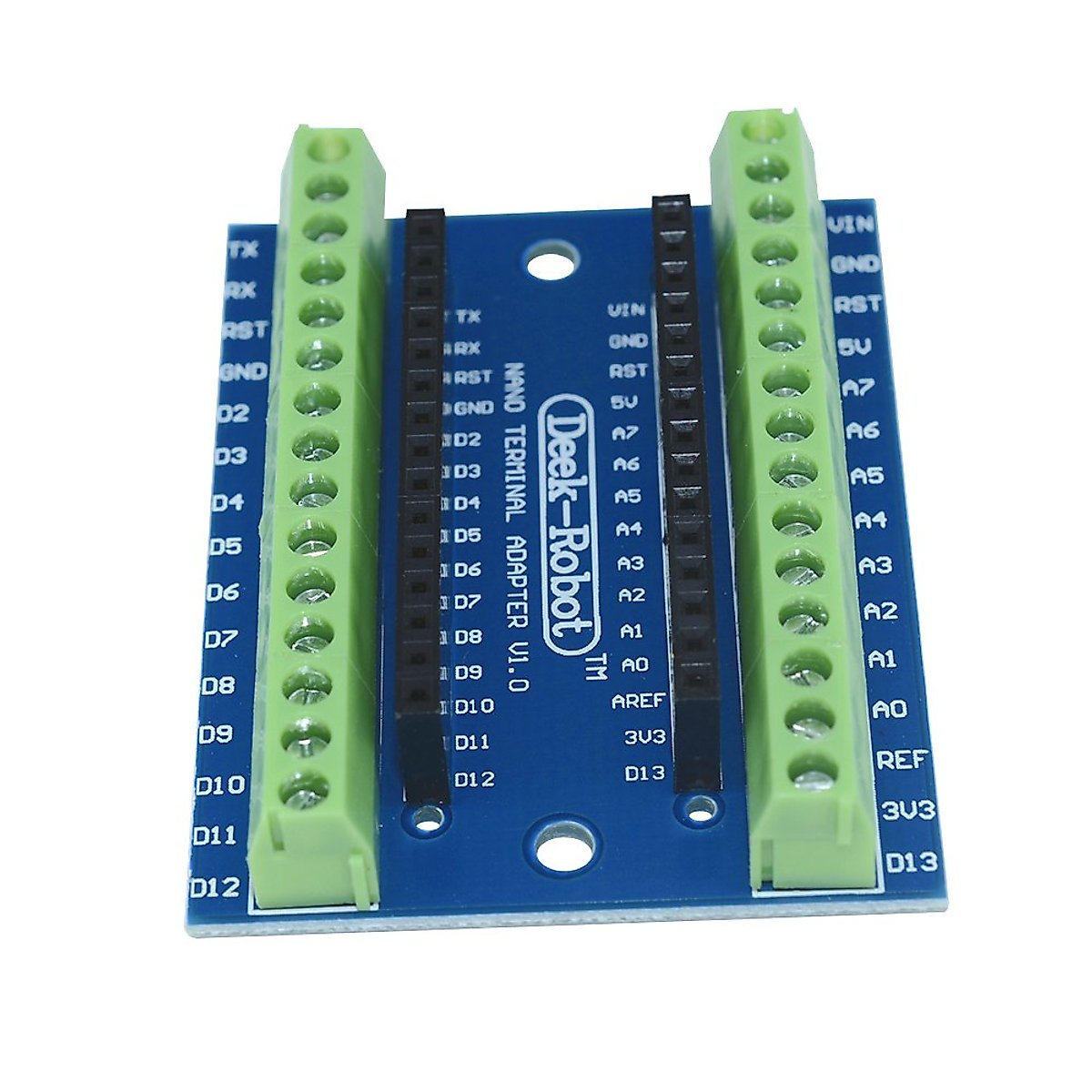 Aideepen 5pcs Nano V3.0 Expansion Board V3.0 Breakout Board Screw Terminal Adapter Shield Nano V3.0 AVR ATMEGA328P-AU Module
