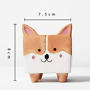1pc outdoor planter dog flower planter containers porcelain flower planter ceramic cactus plant pots cartoon pots mini vases for flowers Ceramic Pot for Succulent pet decorations