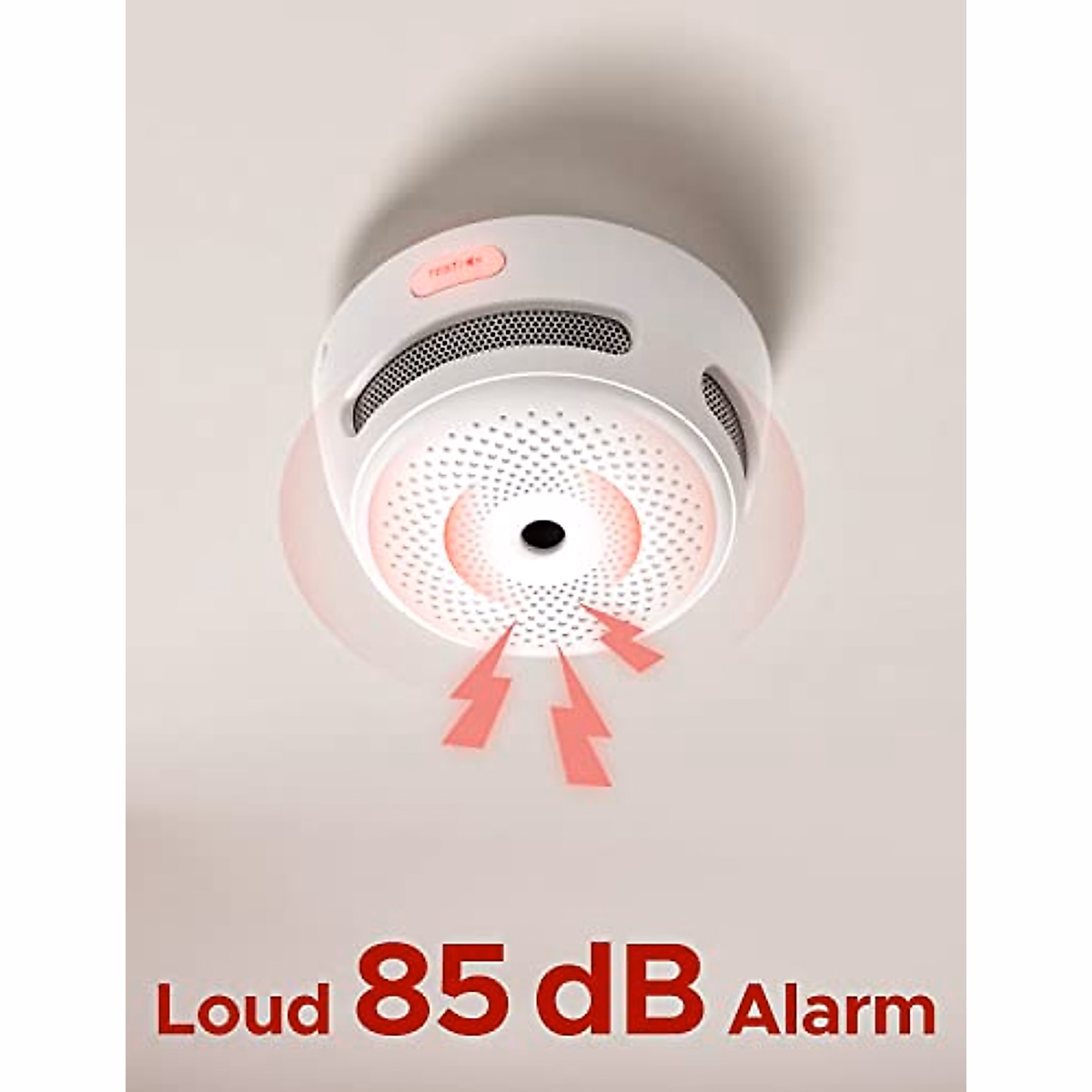 X-Sense Smart Smoke Detector Fire Alarm with Replaceable Battery, Wi-Fi Smoke Detector, App Notifications with Optional 24/7 Professional Monitoring Service, XS01-WX, 1-Pack