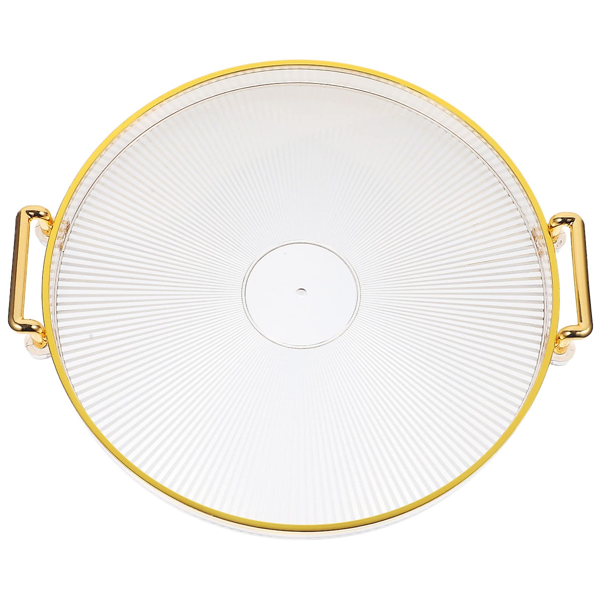 Cabilock Desktop Storage Tray Dresser Decor Snack Container Wedding Decorations Snack Containers Home Fruits Plate Dry Fruits Decorative Tray Dressing Table Golden Abs Dessert Snacks Plate