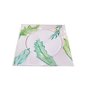 DIY Acrylic Napkin Holder, Square Clear Acrylic Cocktail Coaster,Set of 6 Home and Office Décor