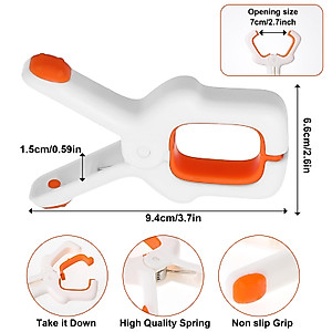 Tyqour 8pcs Towel Chair Clips, Cruise Pool Towel Clips, Towel Clip, Beach Chair Clips, Clothespins Heavy Duty Plastic Clamps Strong Grip Keep Your Towel from Blowing Away