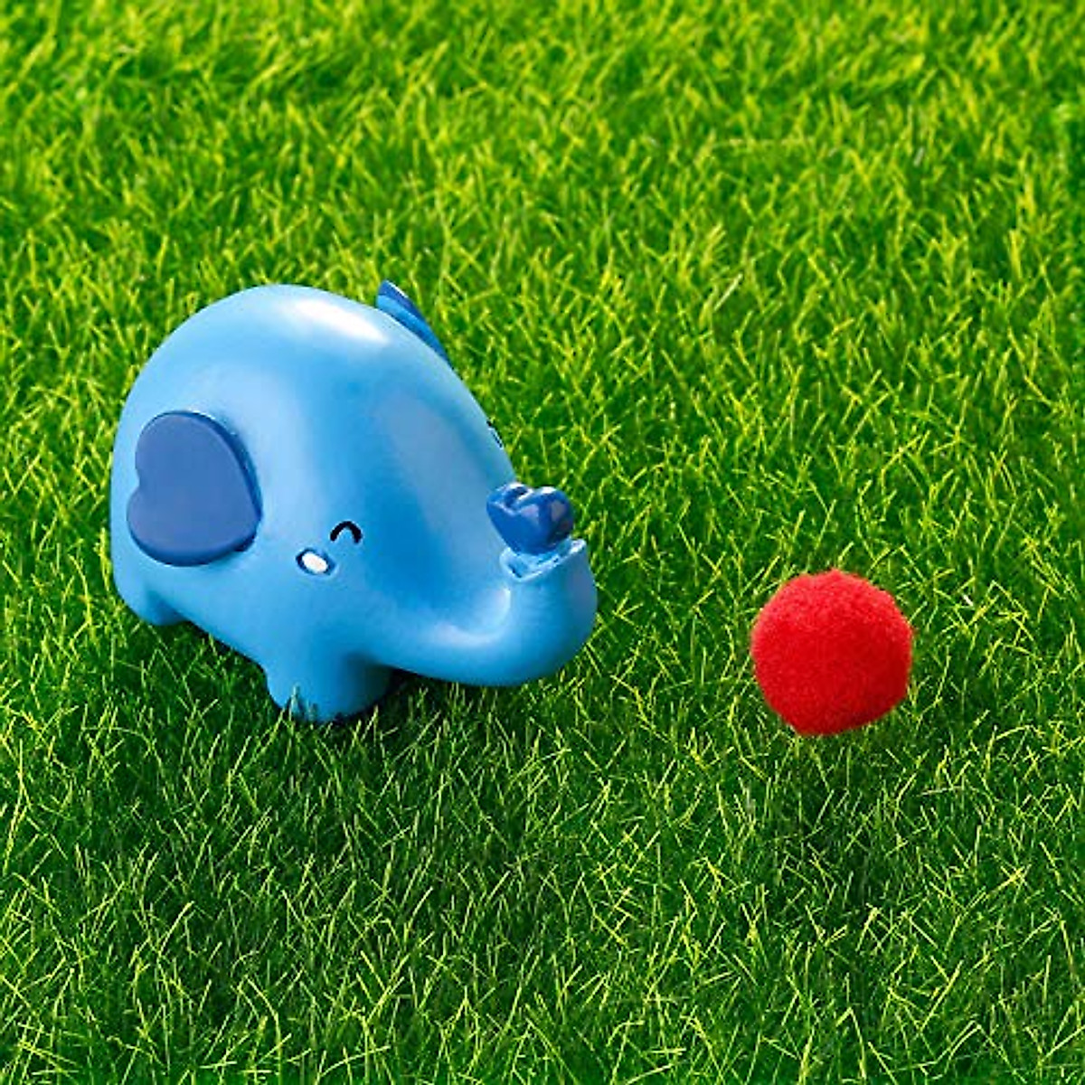 8 Packs Garden Craft Grass Fake Grass for Crafts 6 x 6 Inches Miniature Ornament Garden Dollhouse DIY Grass Fairy Artificial Grass Lawn