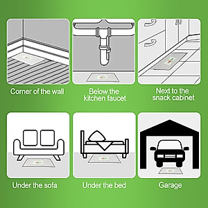 10 PCS Large Glue Trap Strips for Trapping Insects, Mice, Spiders, Bugs, Crickets, Scorpions, Roaches, Super Sticky & Non-Toxic Glue Boards Pre-Baited with Fruity Scent Attractant - 12 x 6 in