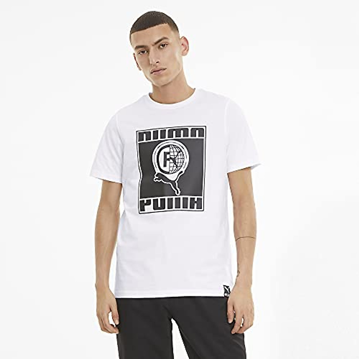 PUMA mens Puma Intl Tee TShirt, Puma White, XSmall US