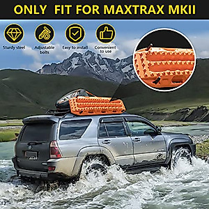 Mounting Pins Fit for MaxTrax MKII Recovery/Traction Boards, Lockable Theftproof Safety Mounting Pins Set, 4 Pack