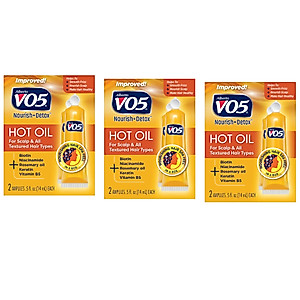 Vo5 Hot Oil Therapy Treatment 2 Count 0.5 Ounce (14ml) (3 Pack)