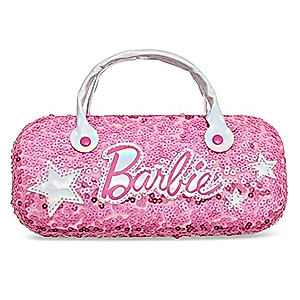 Barbie Girl's Cat Eye Sunglasses and Handled Hard Case Set (Pink)