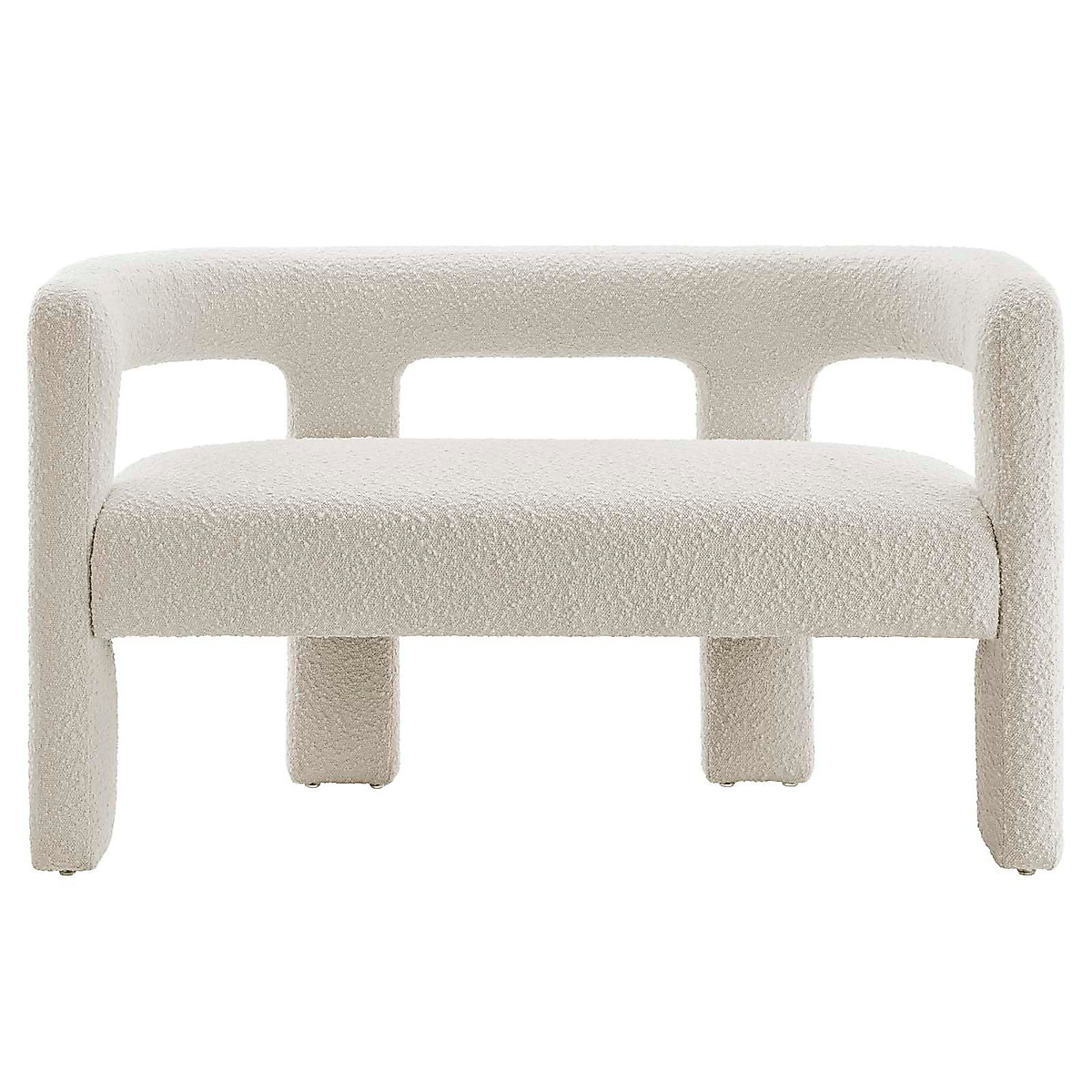 Modway EEI-6477-IVO Kayla Boucle Upholstered Loveseat, Ivory