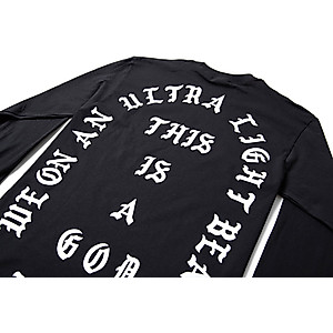 The Life of Pablo Tour | I Feel Like Pablo Crew Neck Sweatshirt - Comfortable Pullover, Soft Cotton Blend, Made in USA (US, Alpha, X-Large, Regular, Regular, Black)