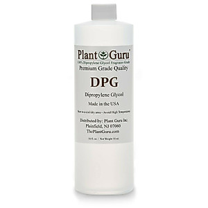 Plant Guru Dipropylene Glycol DPG 16 fl. oz. - Fragrance Grade Carrier Oil - Great for Incense Making, Perfume and Body Oils.