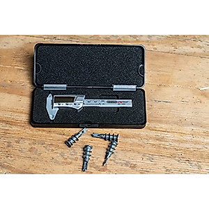 General Tools 1433 Fraction Plus Digital Fractional Caliper, Carbon Fiber, 3-Inch